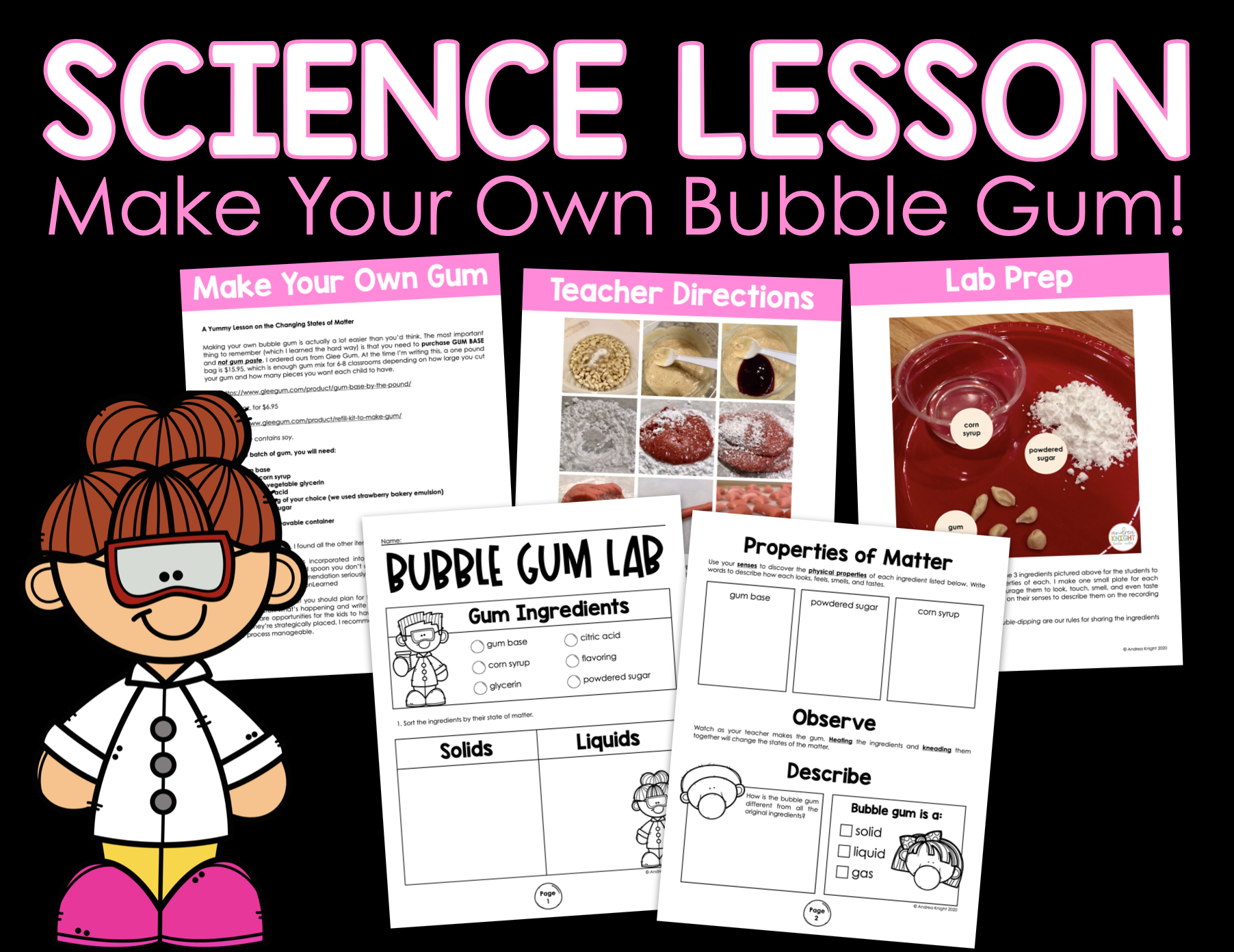 Famous Inventions Kids Love - Bubble Gum - Andrea Knight - Grades 1-2