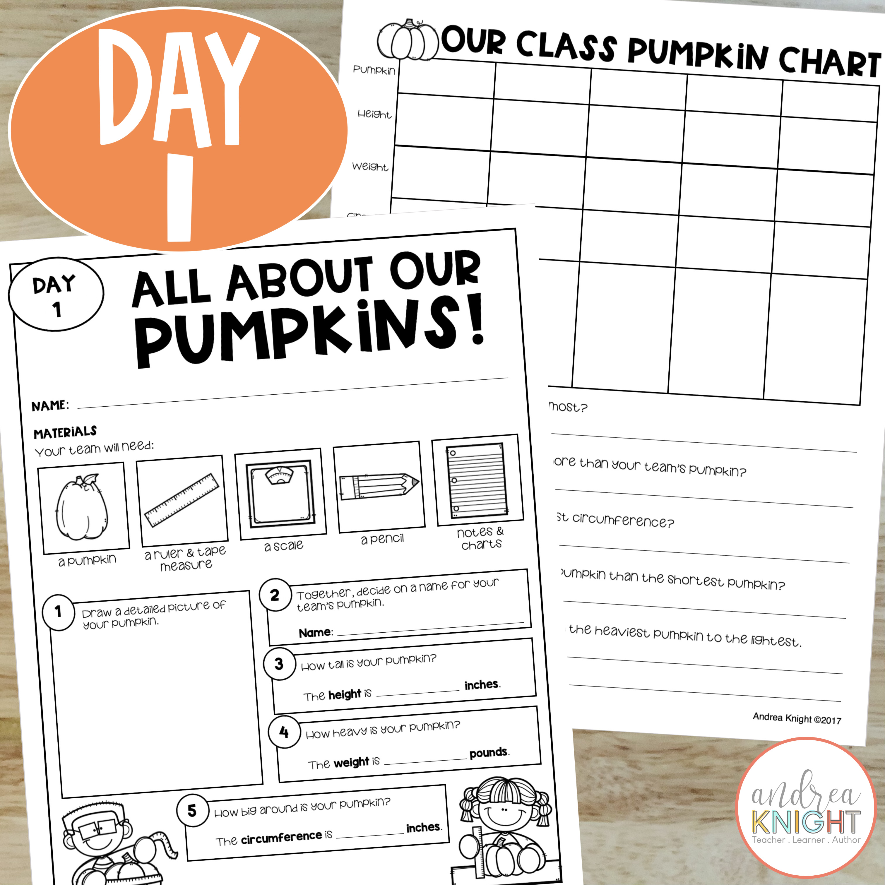 Pumpkin Math and Science Activities for Kids - Andrea Knight