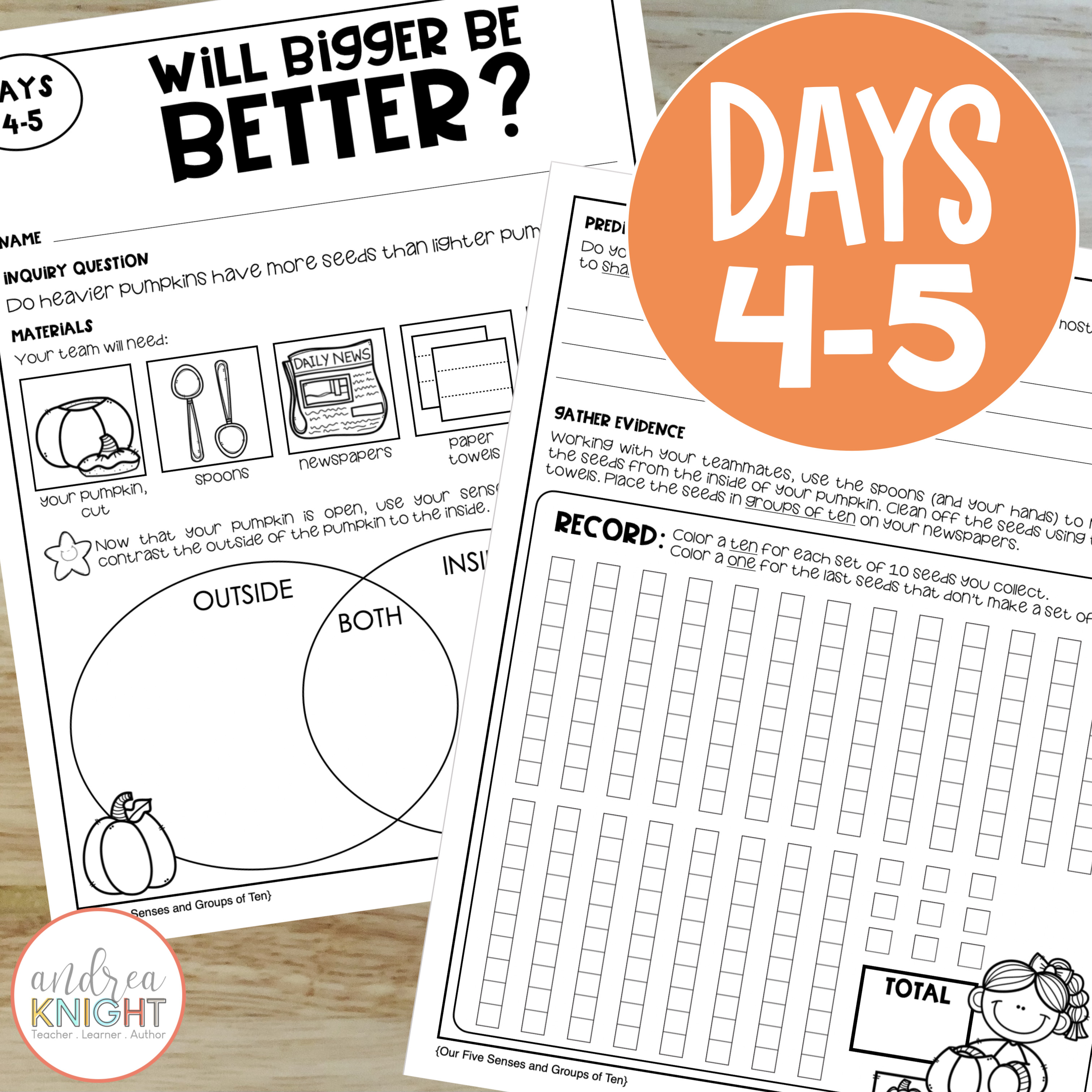 Pumpkin Math and Science Activities for Kids - Andrea Knight