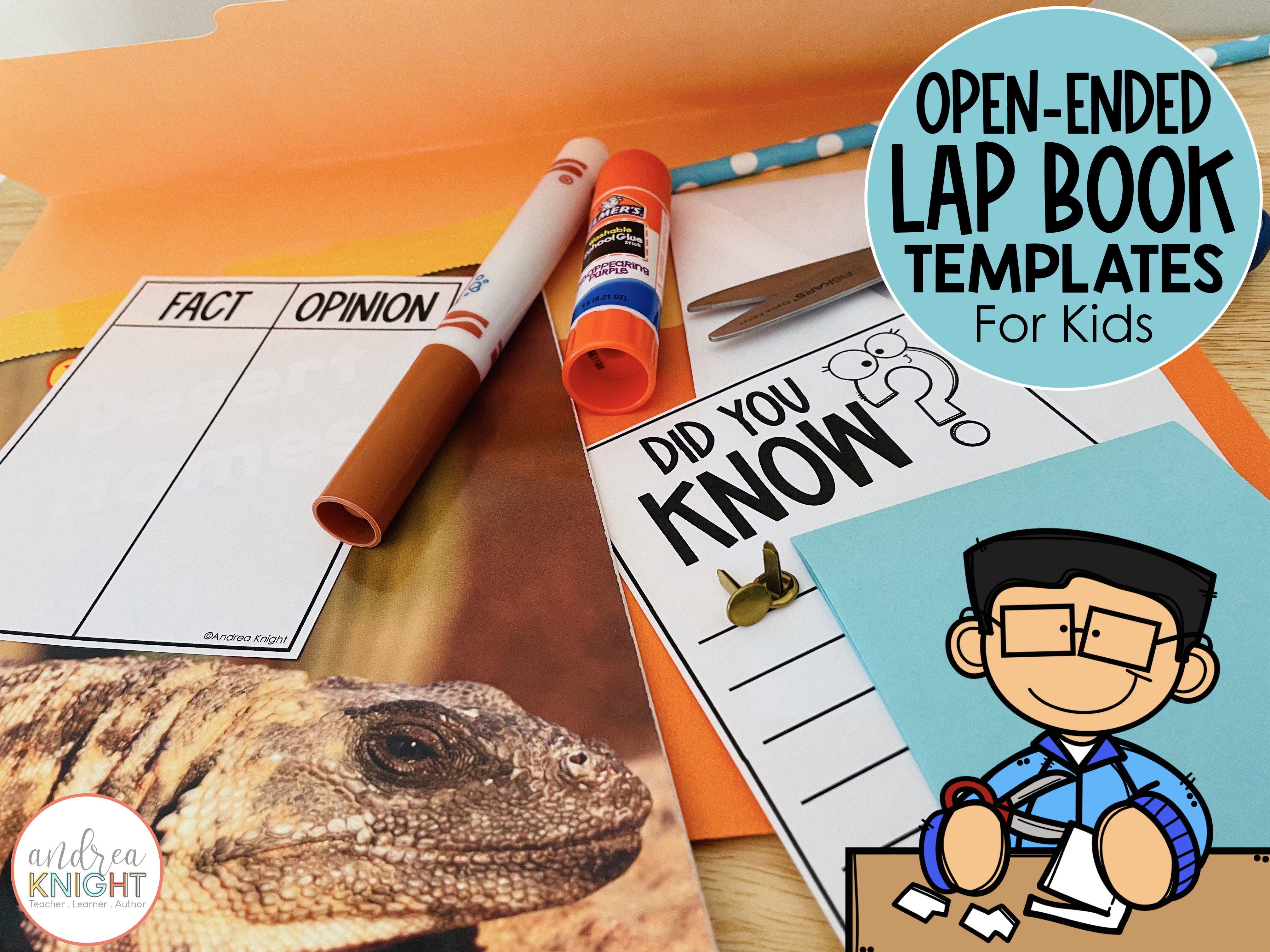 Lap Book Templates for Kids - Andrea Knight
