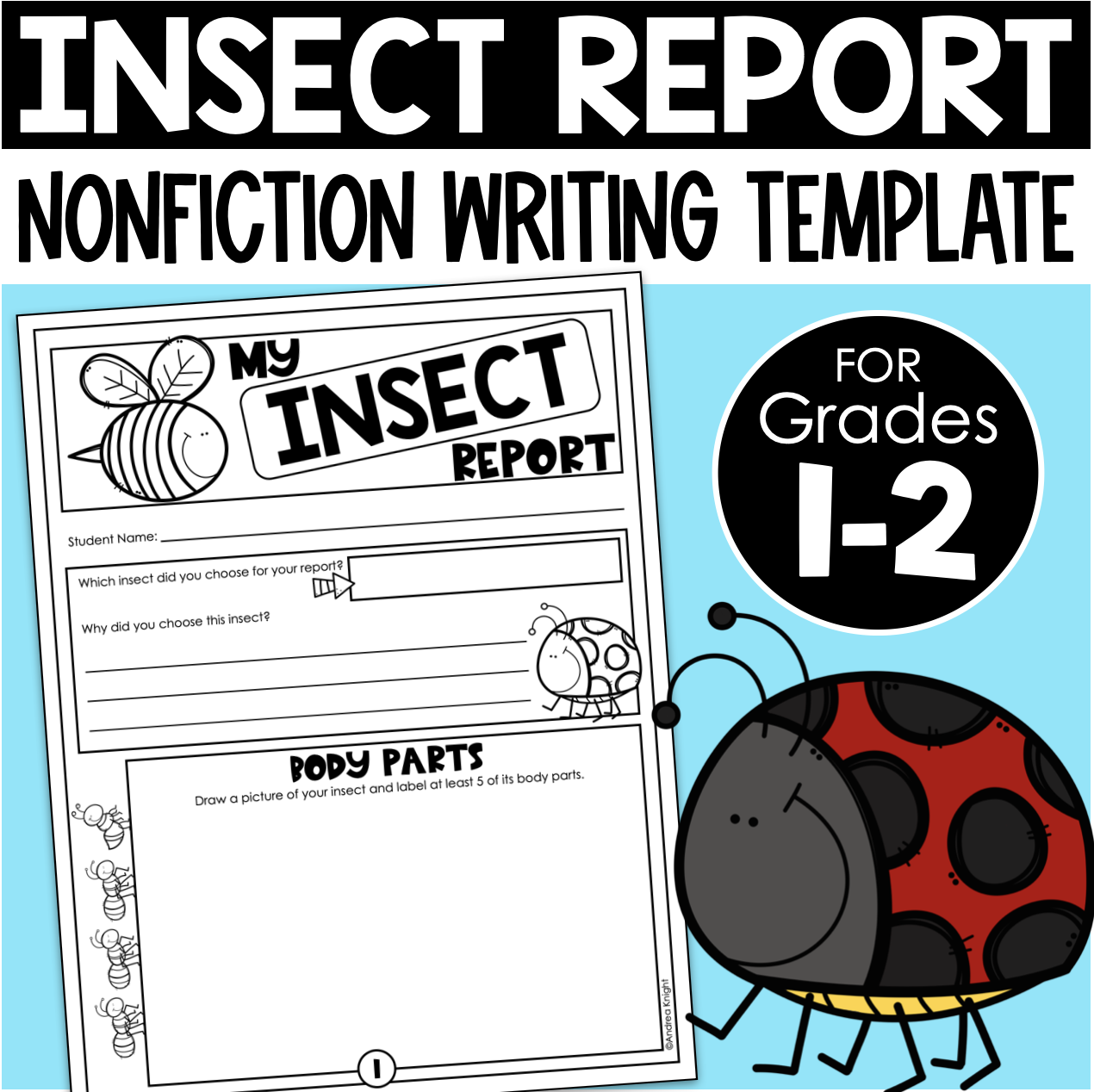 Informational Writing Templates for Kids - Andrea Knight