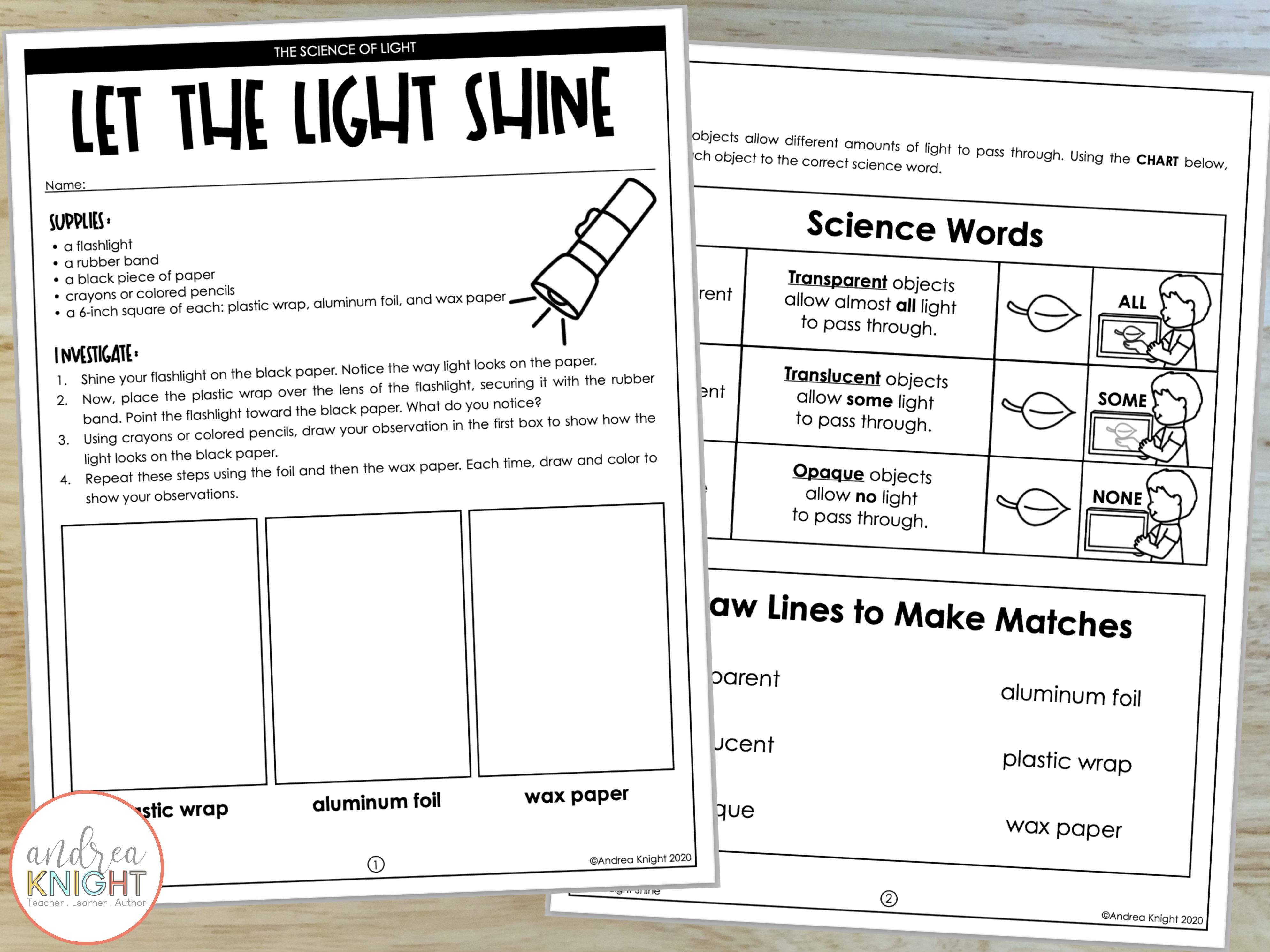 Light Experiments - Andrea Knight