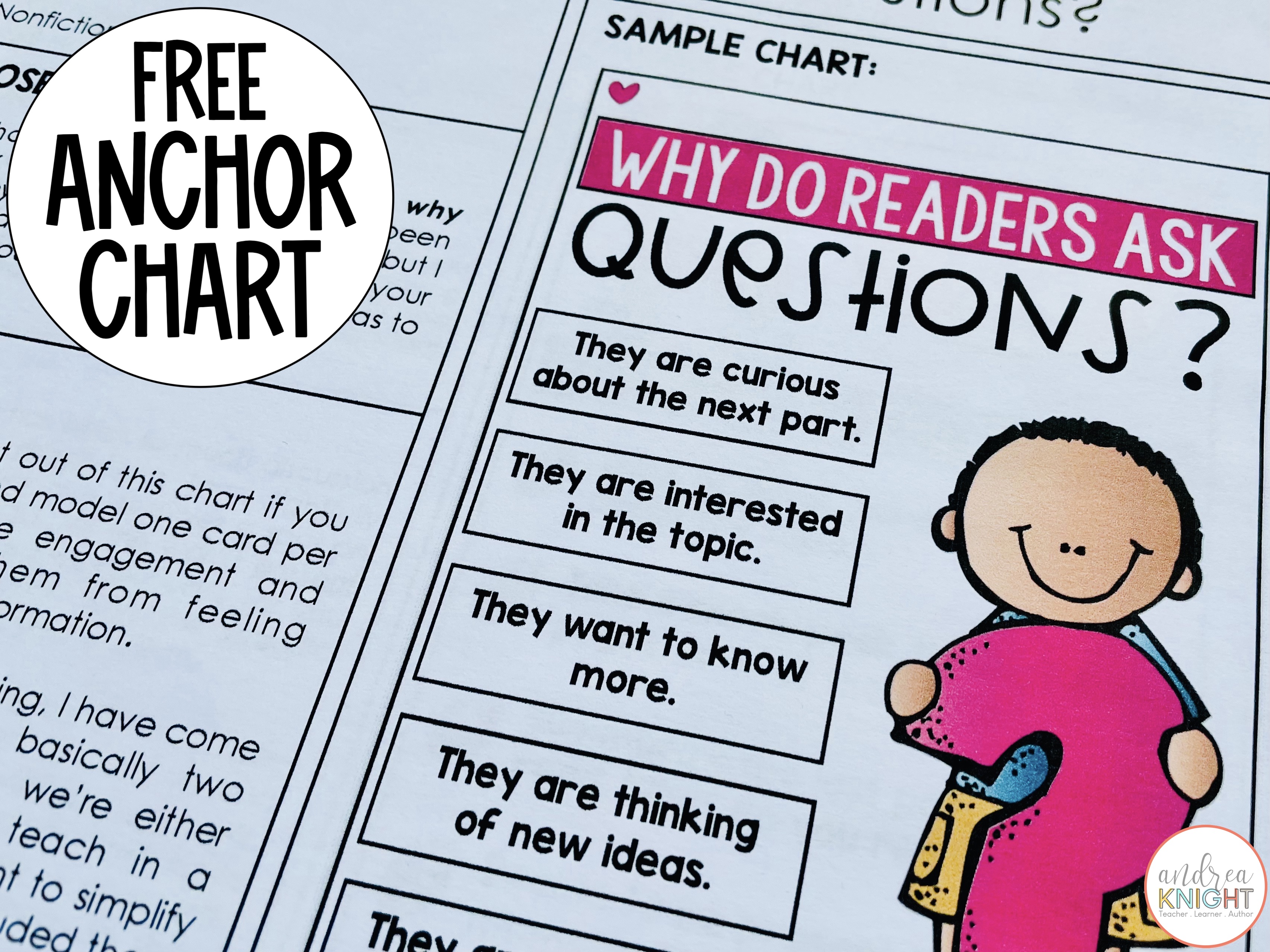 Reusable Anchor Charts for Young Readers - Andrea Knight