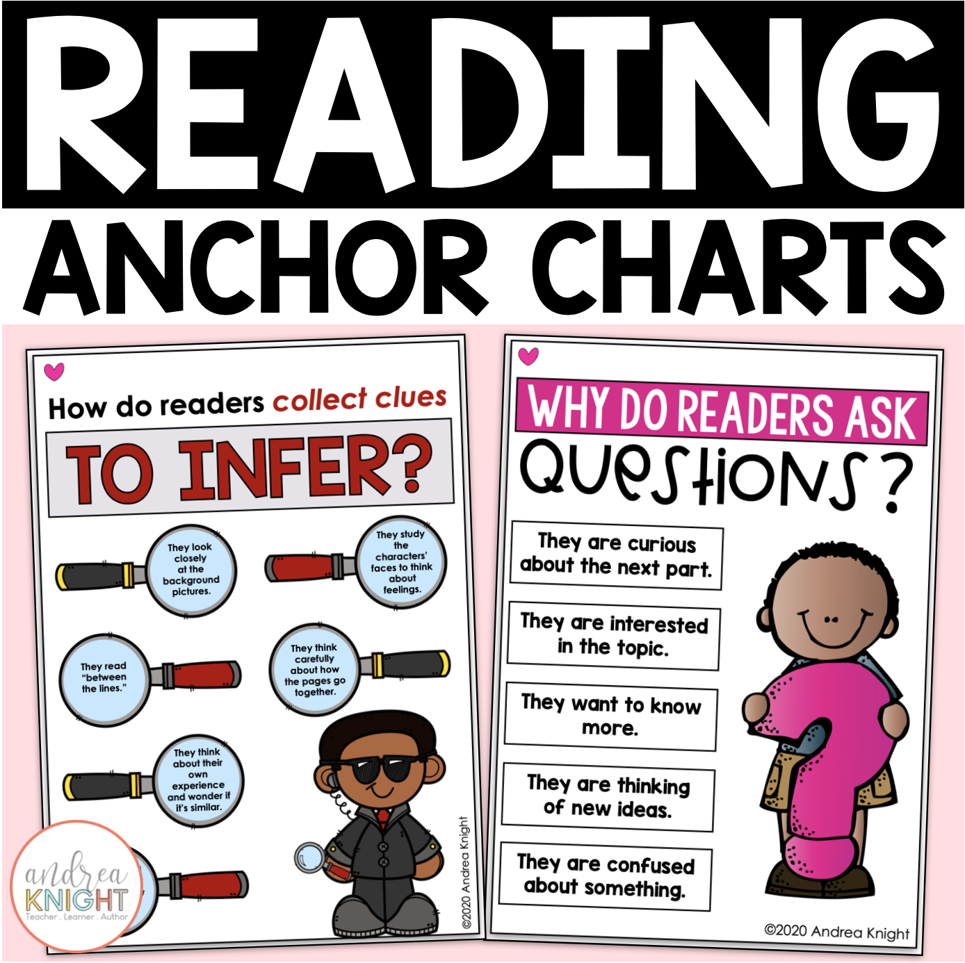 Reusable Anchor Charts for Young Readers - Andrea Knight