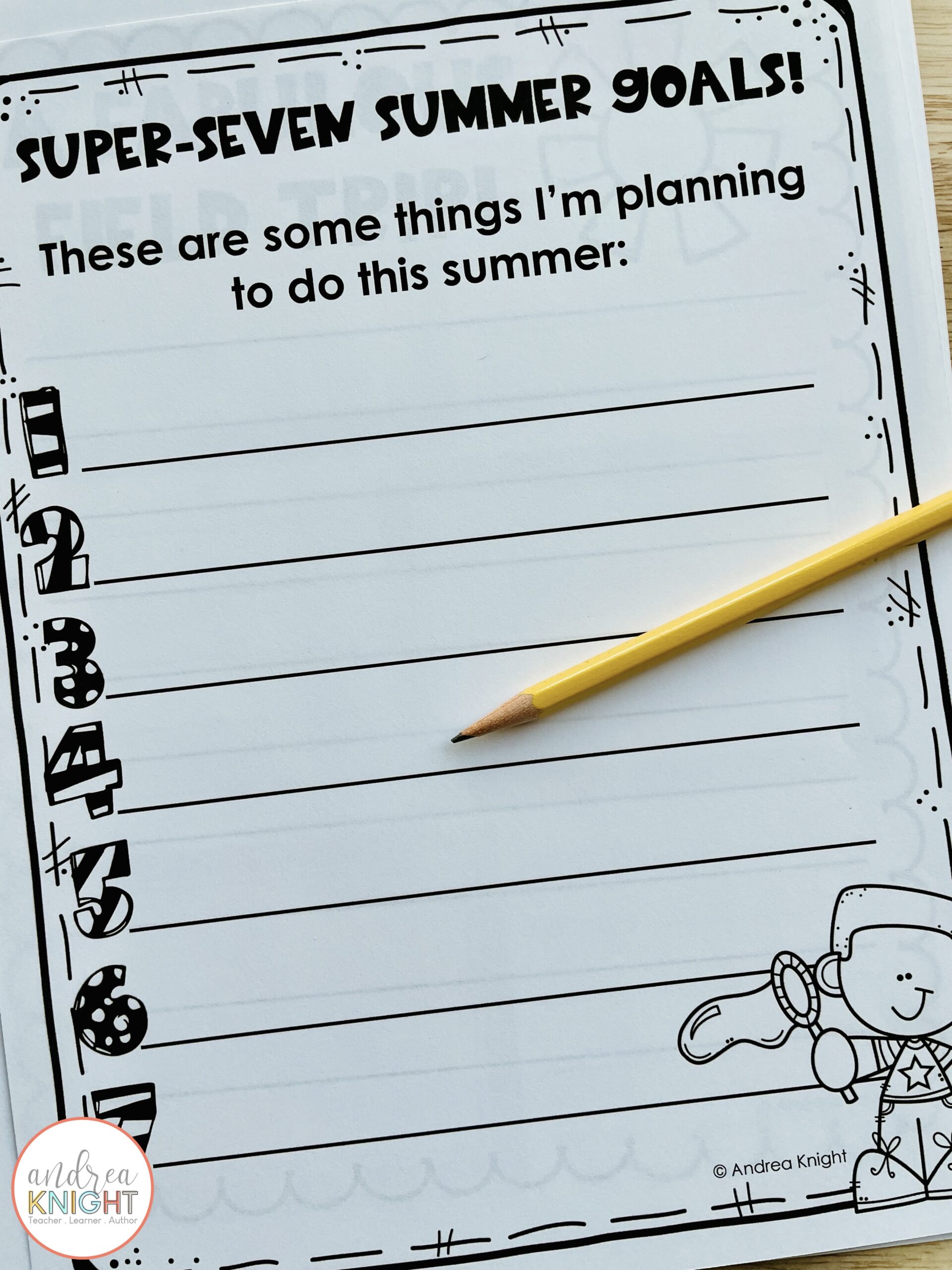 End of the Year Memory Book - Andrea Knight