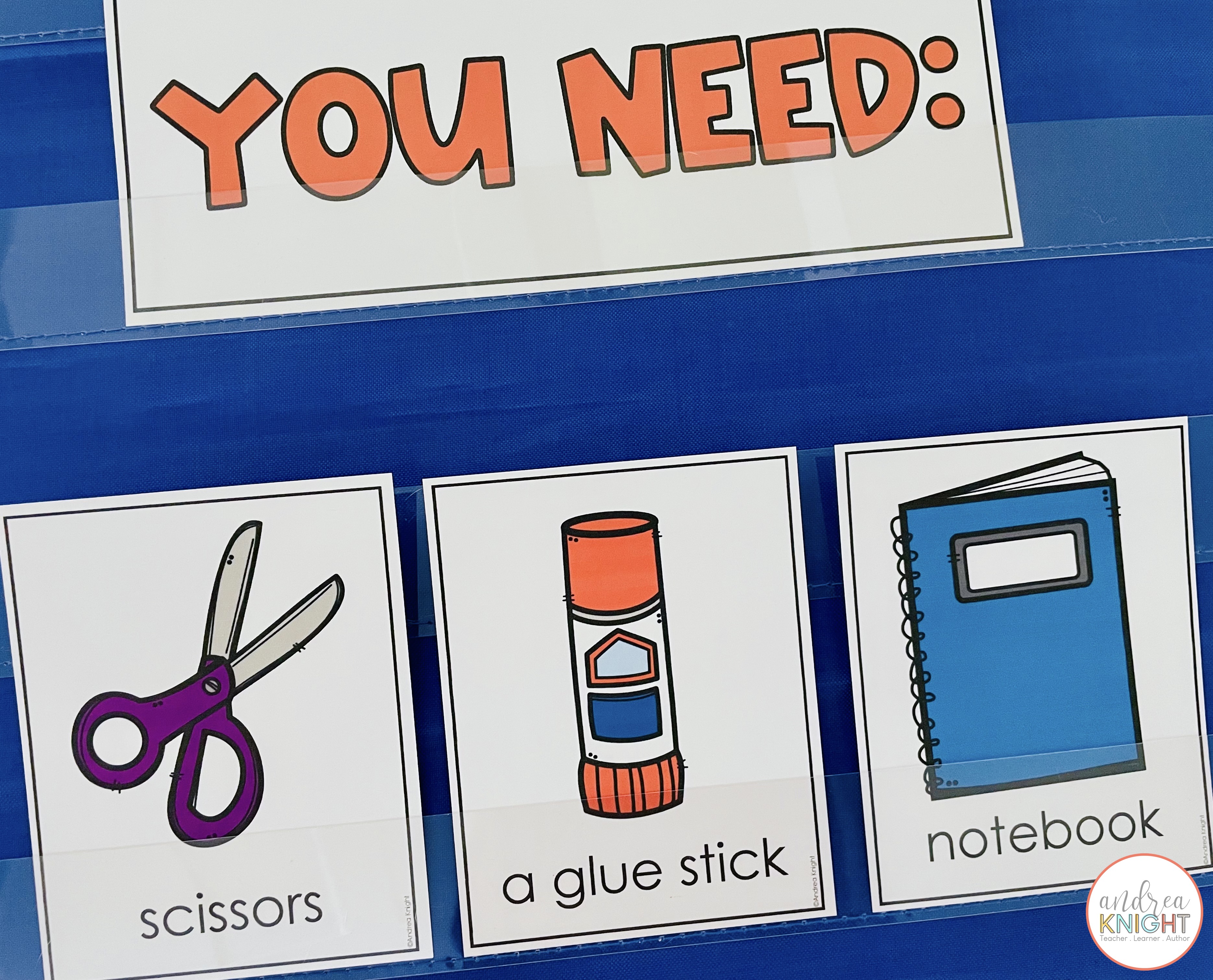 Visual Cue Cards for Following Directions - Andrea Knight