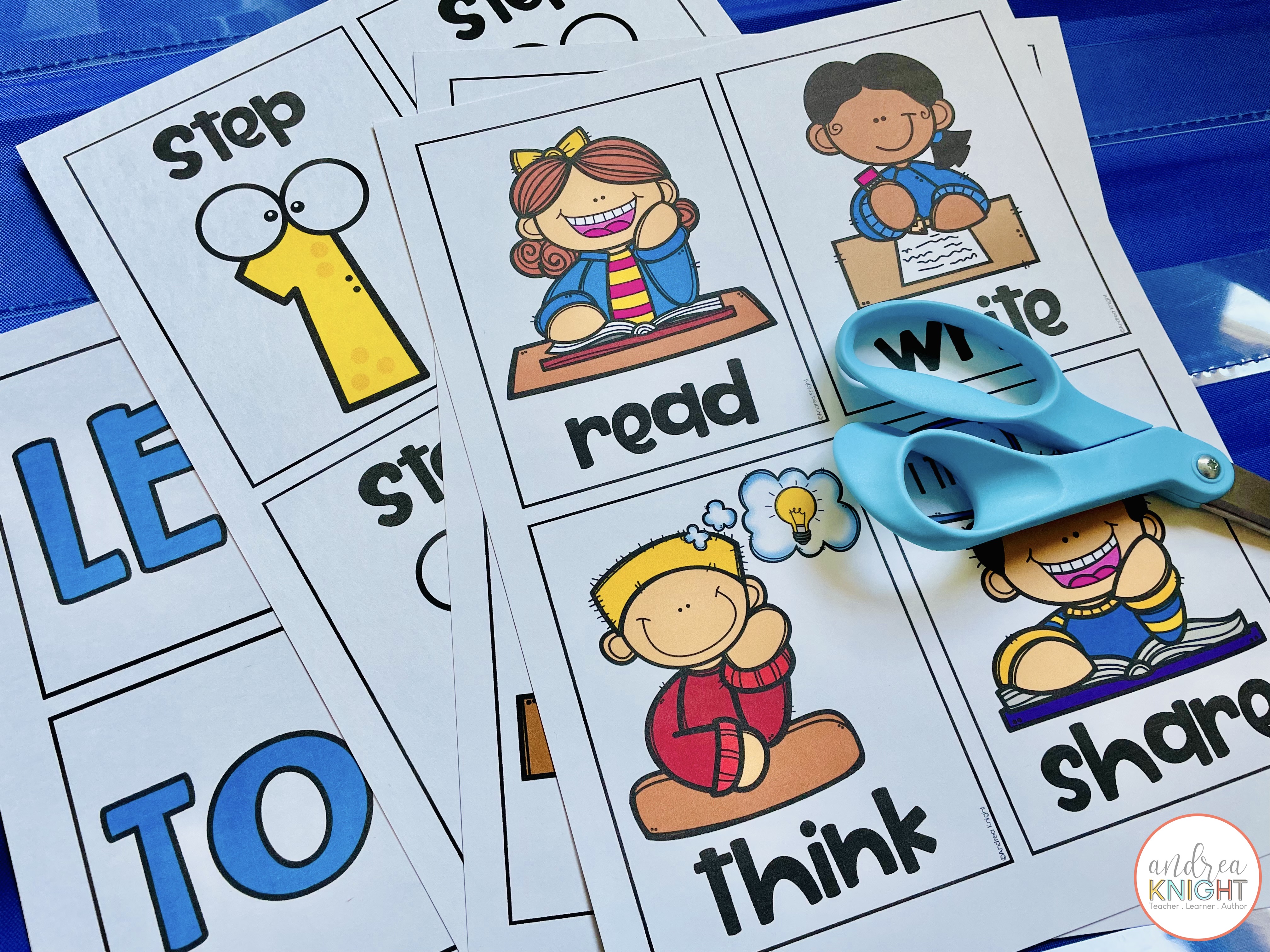Visual Cue Cards for Following Directions - Andrea Knight