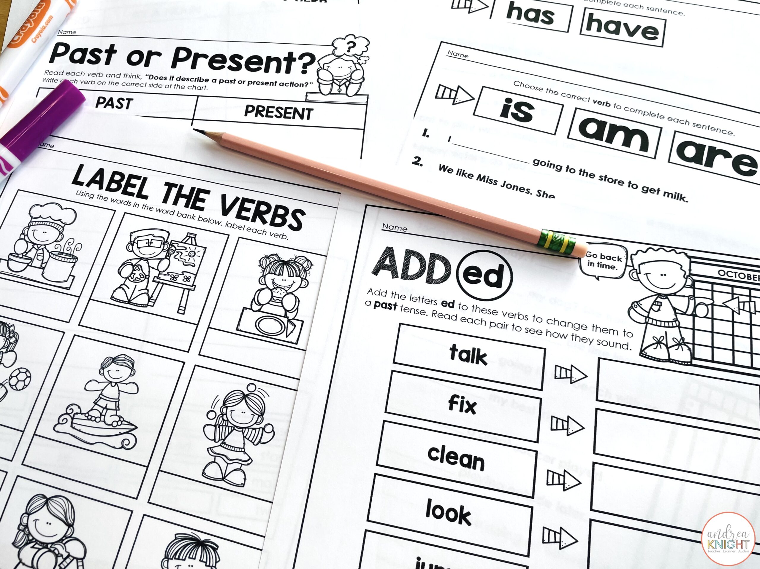 Grammar Activities for Learning Parts of Speech - Andrea Knight