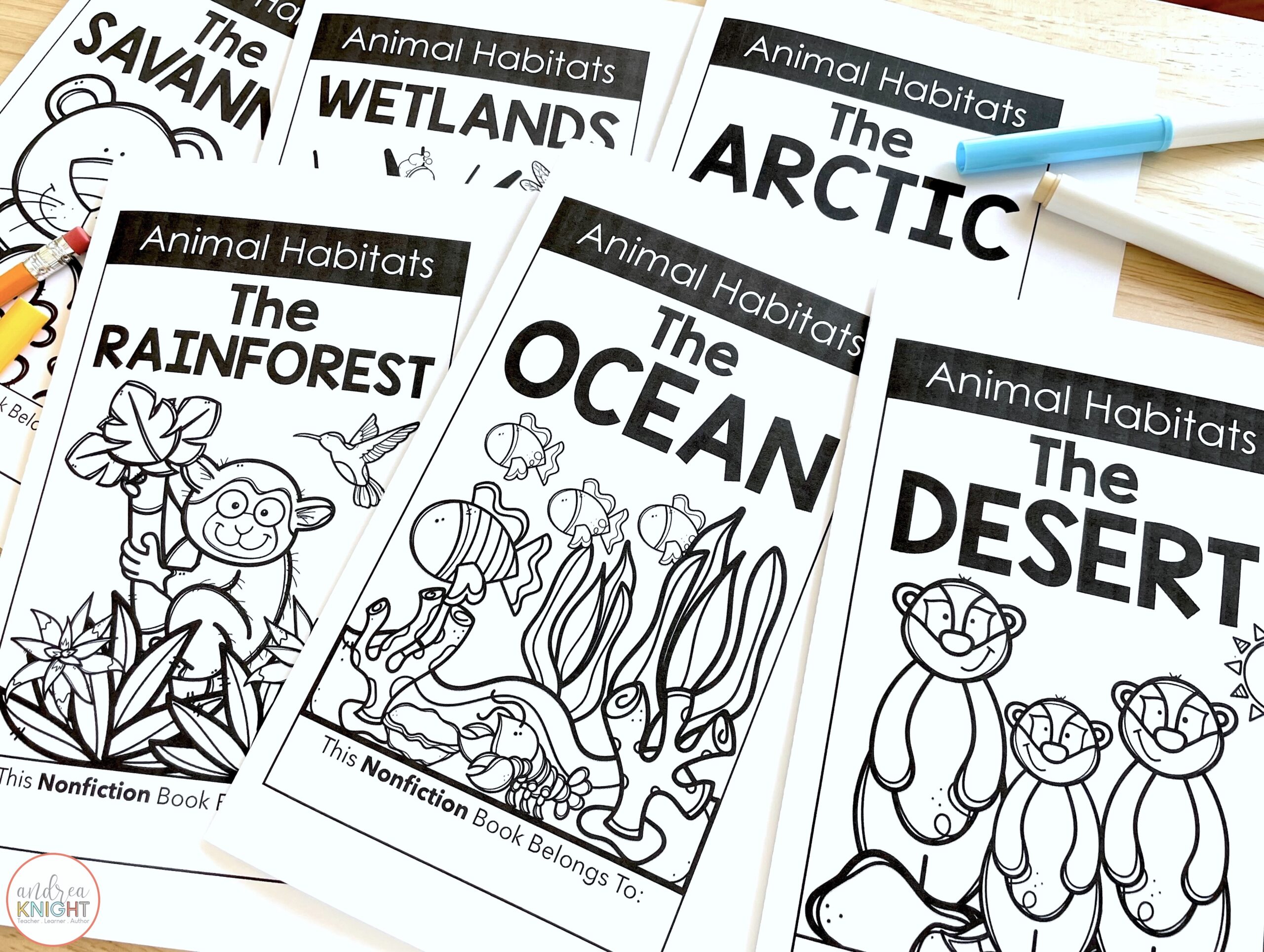 Animal Habitats - Fun Activities for Kids - Andrea Knight