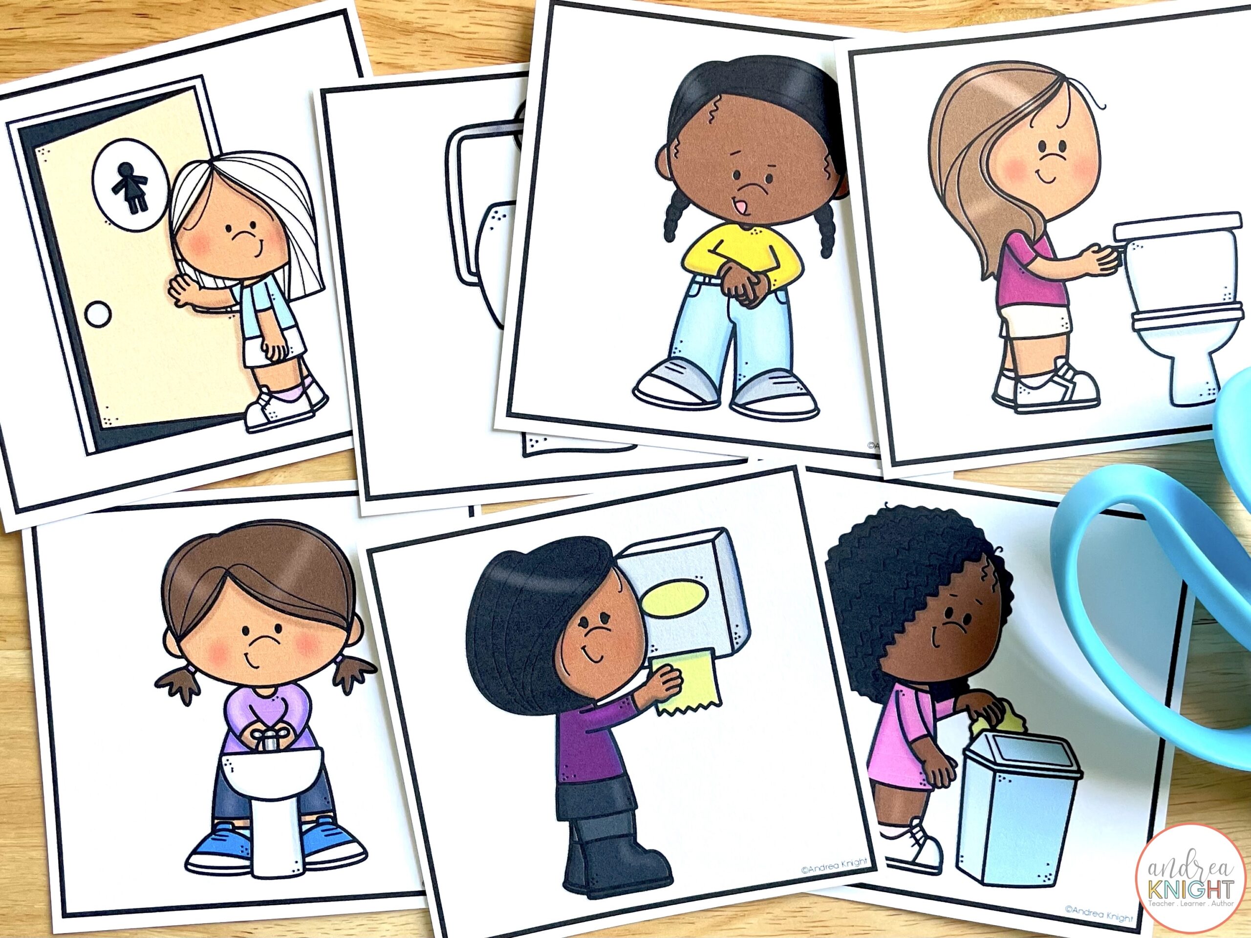 Bathroom Signs - Visuals for School Restrooms - Andrea Knight